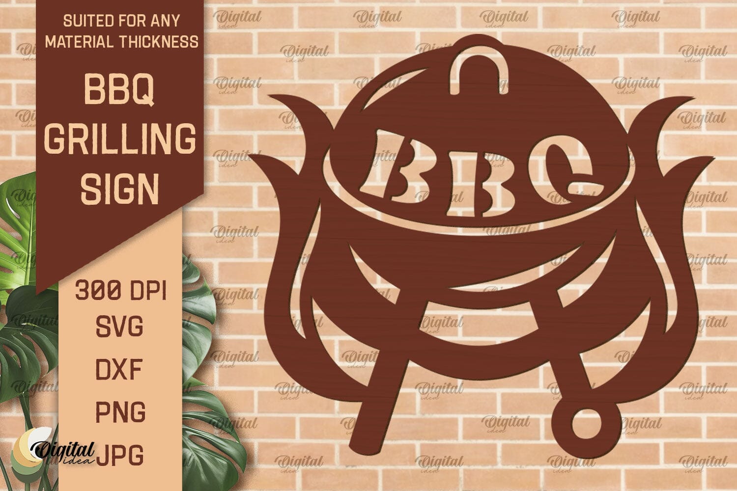 BBQ Grilling Sign Laser Cut. BBQ Sign SVG Laser Cut Files - So Fontsy