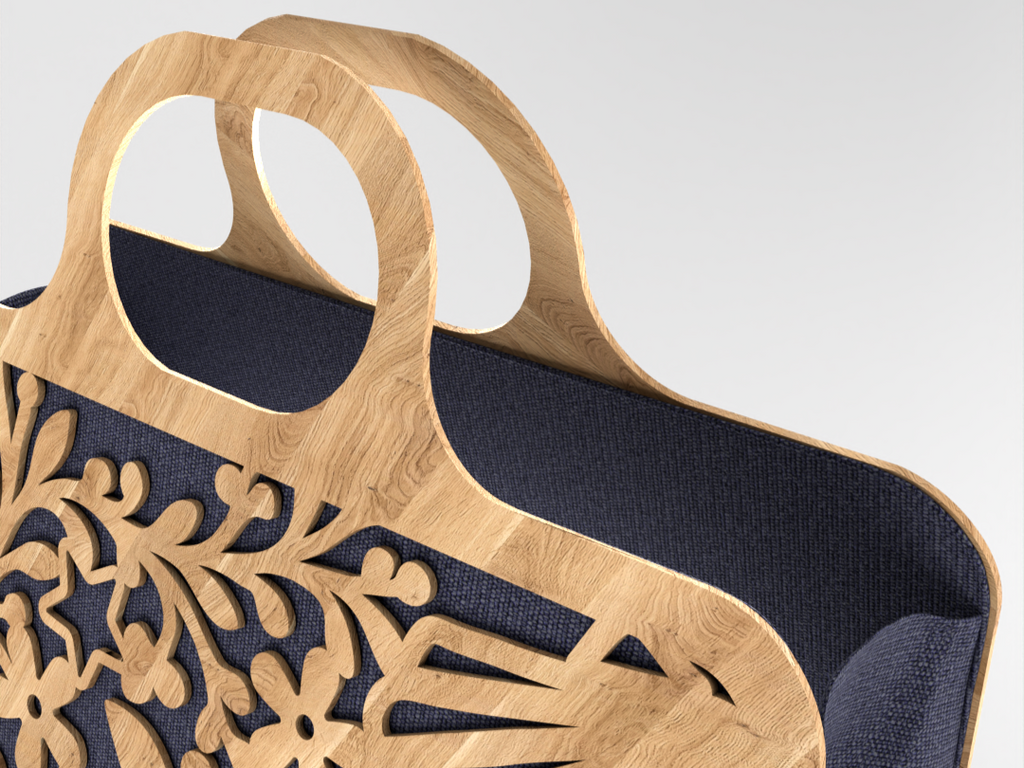 Wooden Beach Bag - So Fontsy