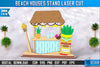 Beach Houses Stand Laser Cut | Summer Design | Sea and Ocean | CNC File ...