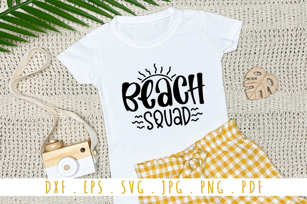 Beach Squad Quotes SVG Cut Files - So Fontsy