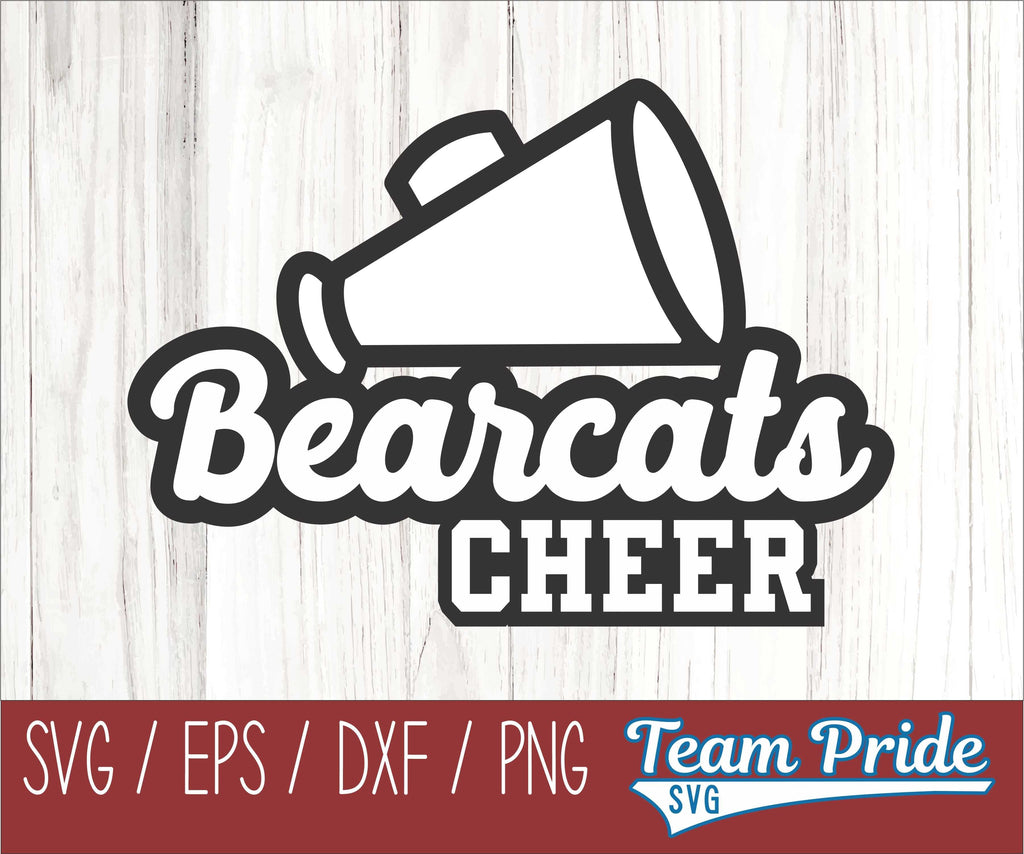 Bearcats Cheer SVG Digital Download Printable - SVG, EPS, DXF, PNG 5 ...