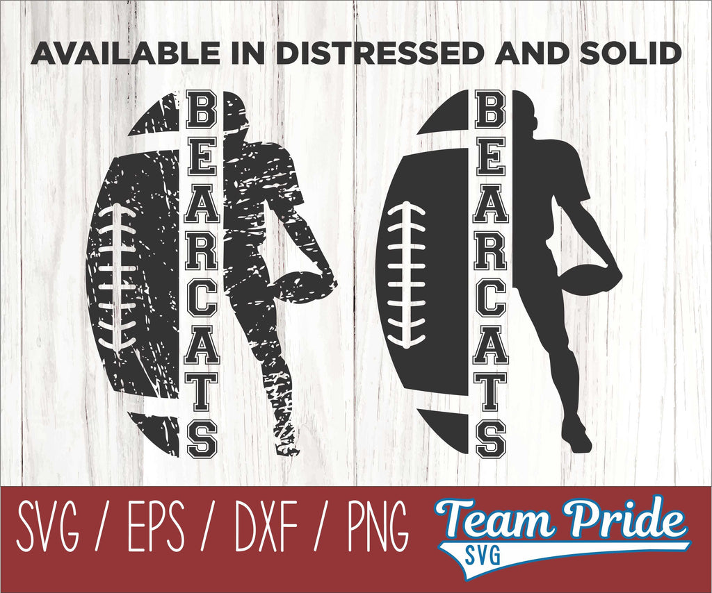 Bearcats Football SVG Digital Download Printable - SVG, EPS, DXF, PNG ...