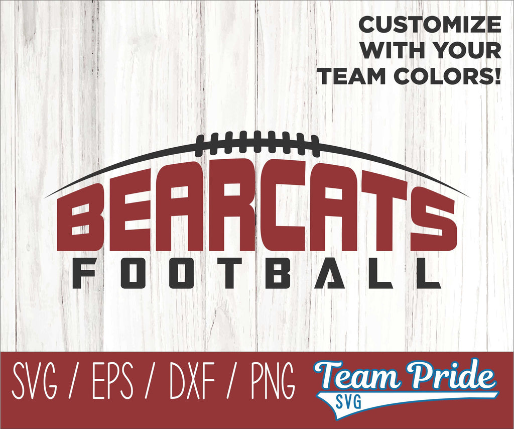 Bearcats Football Team SVG Digital Download Printable - SVG, EPS, DXF ...