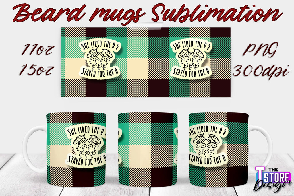 Beard Mug PNG Sublimation | 11 Oz 15 Oz Mug Sublimation | Men Quotes ...