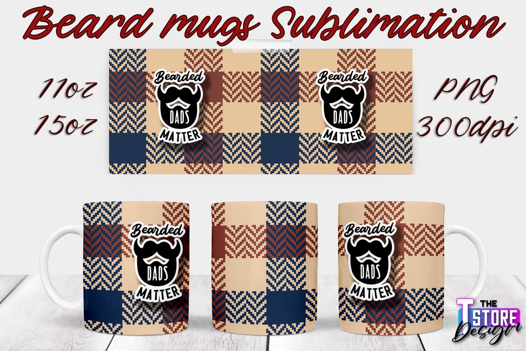 Beard Mug PNG Sublimation | 11 Oz 15 Oz Mug Sublimation | Men Quotes ...