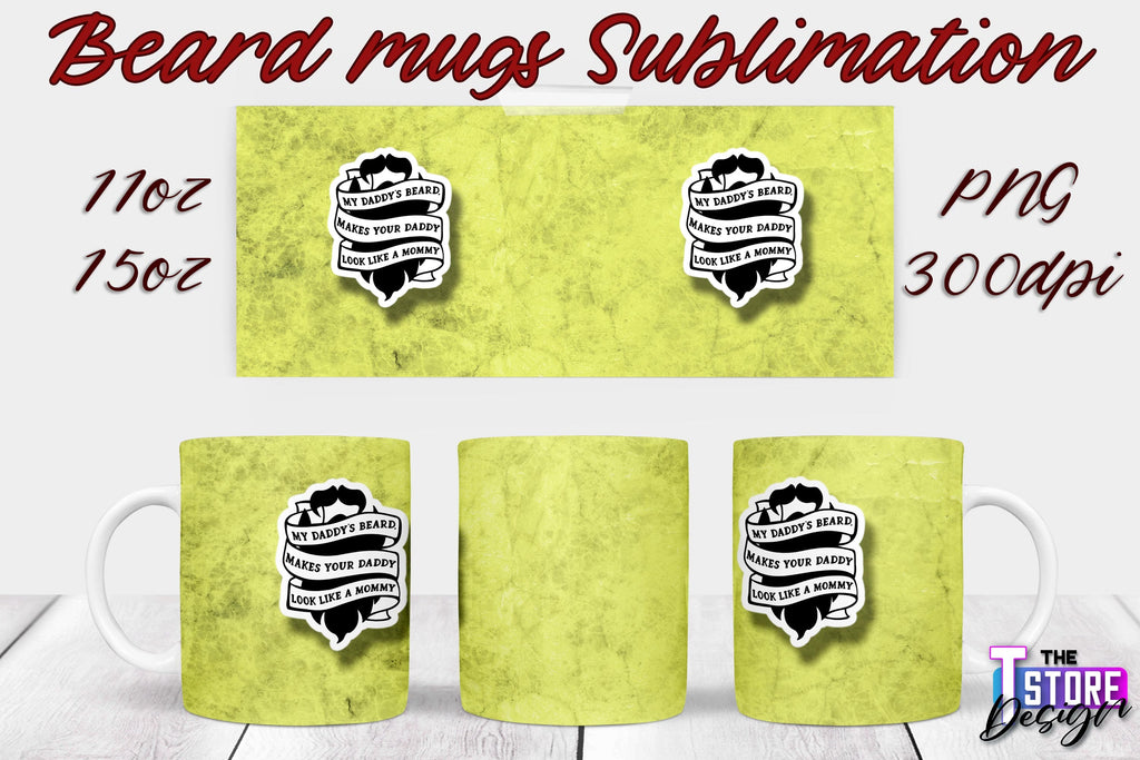Beard Mug PNG Sublimation | 11 Oz 15 Oz Mug Sublimation | Men Quotes ...