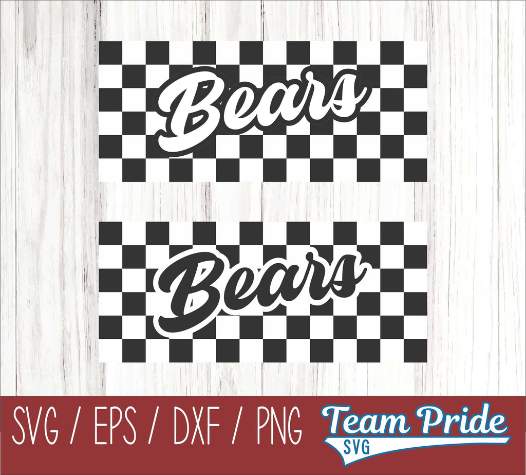 Bears Retro Team Design SVG Digital Download Printable - SVG, EPS, DXF ...