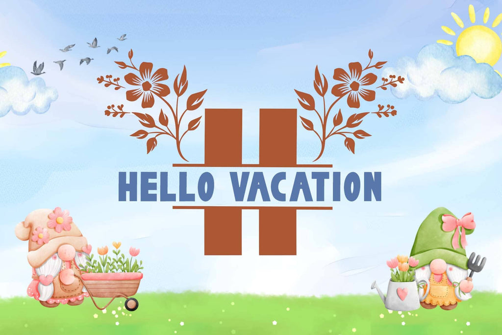 Beautiful Spring Flowers Monogram - So Fontsy