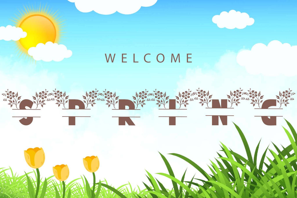 Beautiful Spring Flowers Monogram - So Fontsy