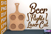 Beer Flights Laser Cut | Beer Holder Design | Beer Day | CNC Files - So ...