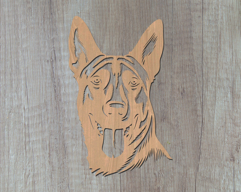 Belgian Malinois Laser SVG Cut File, Belgian Malinois Glowforge File ...