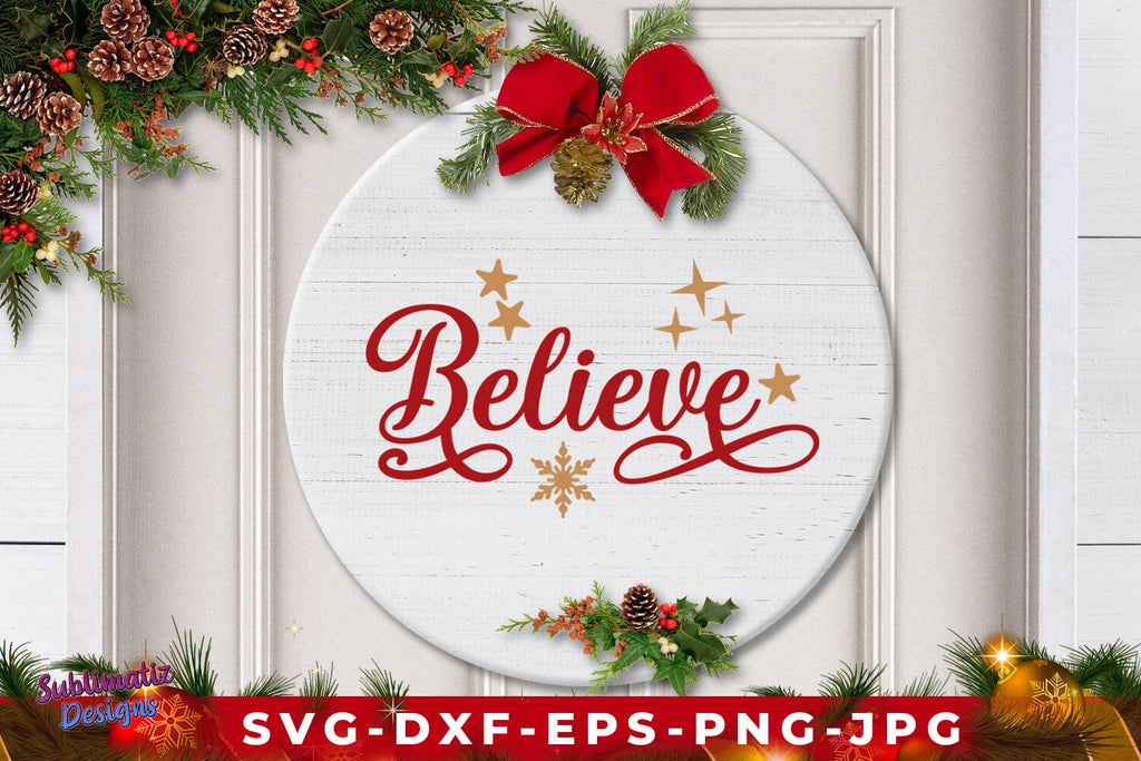 Believe Sign SVG - So Fontsy