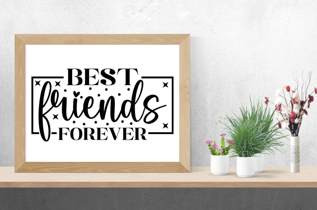 Best friends forever SVG Design - So Fontsy