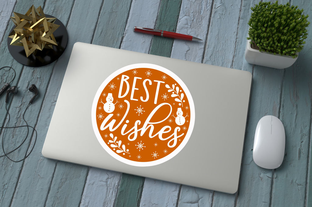 Best wishes Sticker Design - So Fontsy