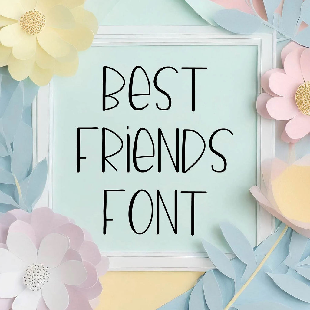 Bestfriends Handwriting Font OTF, Fonts for Crafting, Handwritten Font ...
