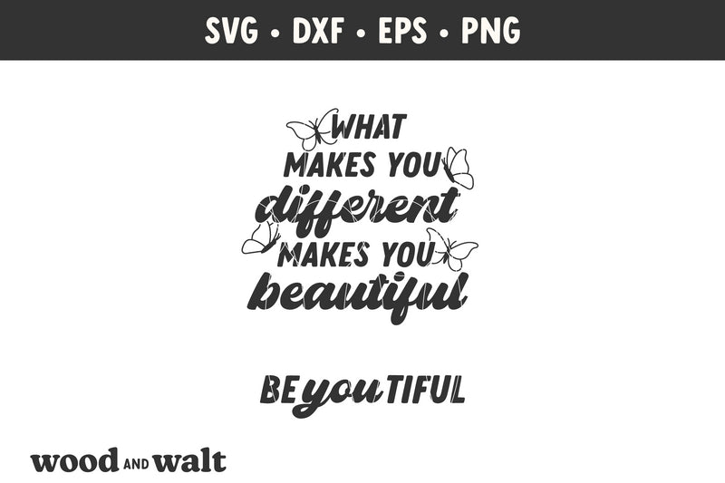 BeYOUtiful SVG | What Makes You Different Makes You Beautiful File ...