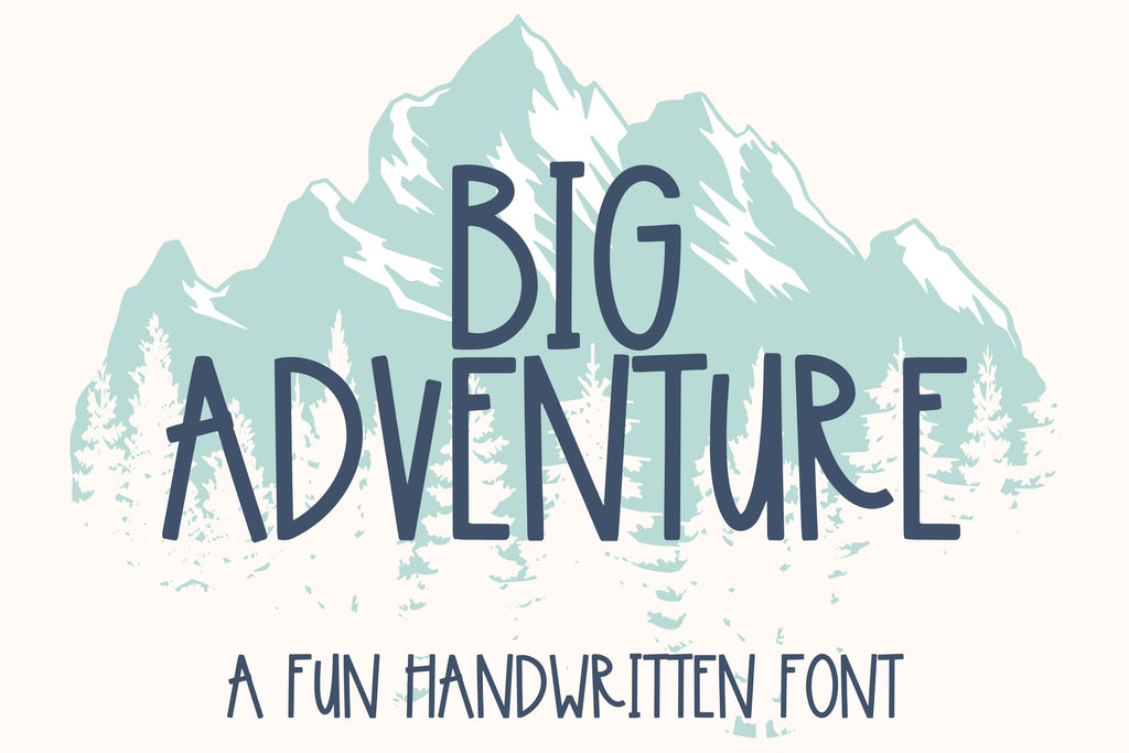 Big Adventure, Handwritten Font for Cricut, Fun Handwriting Cricut ...