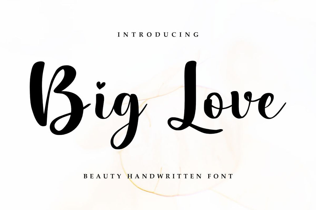 Big Love - Wedding Font - So Fontsy