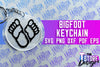 Bigfoot Keychain Design | Yeti SVG | Bigfoot Print | Keychain Design ...