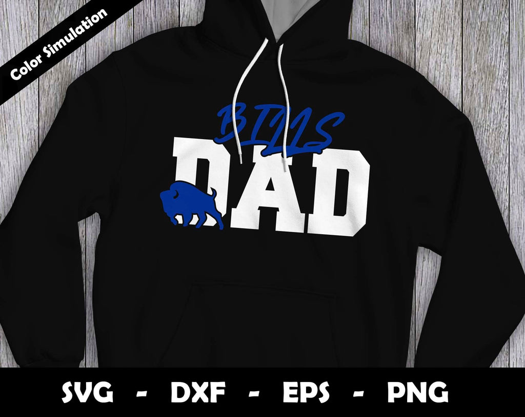 Bills Dad SVG Cut File, Bills logo SVG Design, Bills Dad Football, T ...