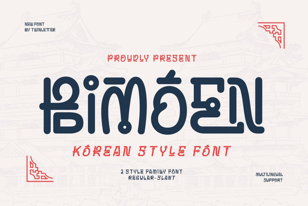 Bimoen - Korean Style Font - So Fontsy