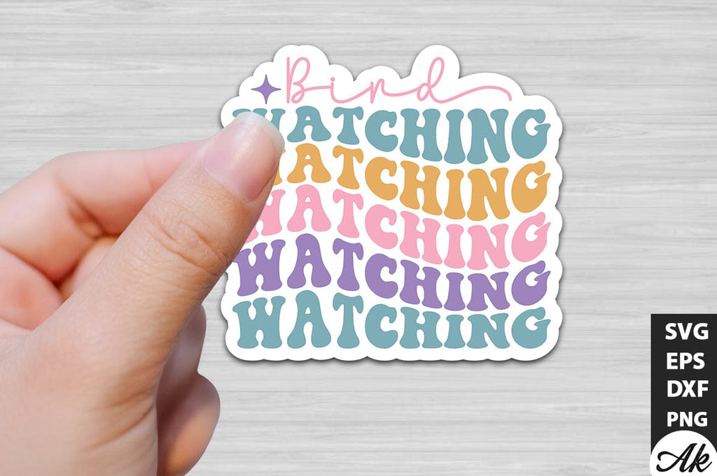 Bird watching Retro Stickers - So Fontsy