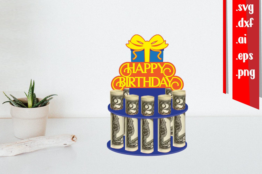 Birthday Money Cake | Gift Money Cake - So Fontsy