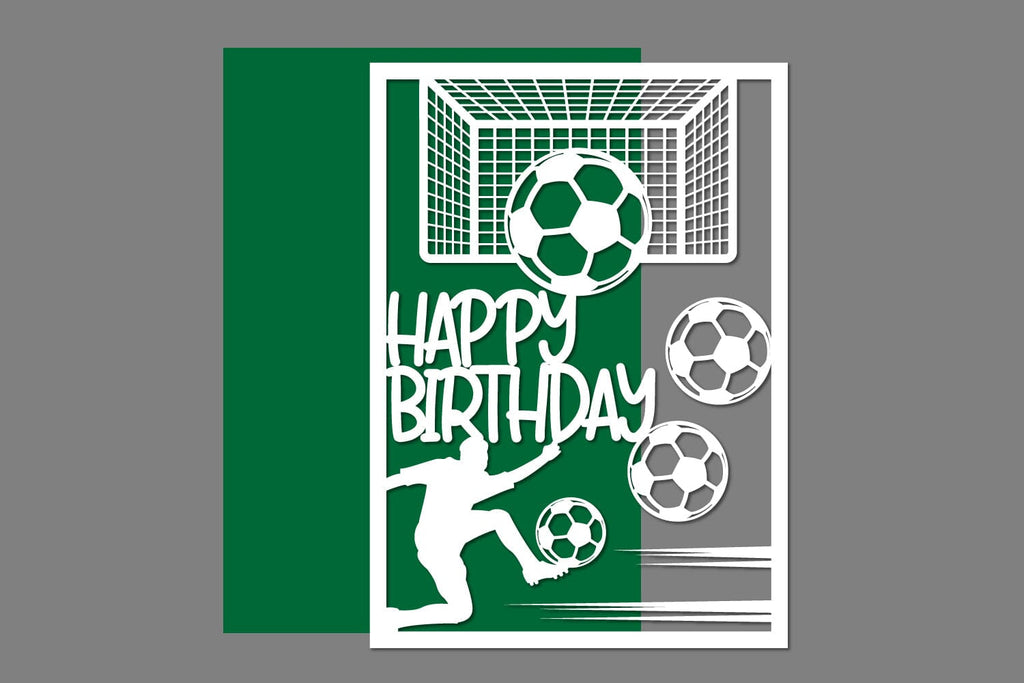 Birthday Papercut, Football Birthday, Happy Birthday - So Fontsy