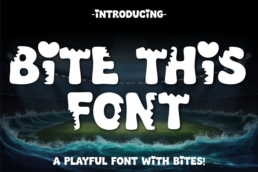 Bite This Shark Font | Funny Bite Font for Kids | Sea Life Ocean SVG ...