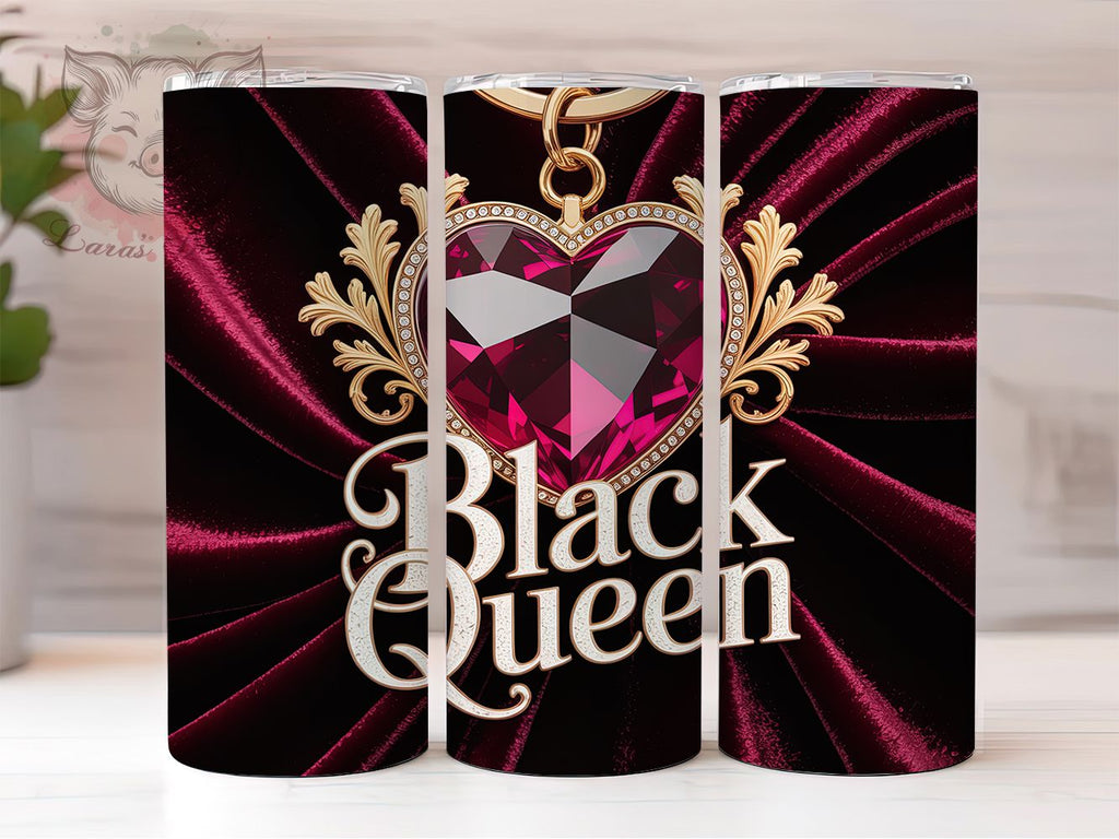 Black Afro Queen Empowerment Tumbler Wrap, Afro Queen, Melanin Pride ...
