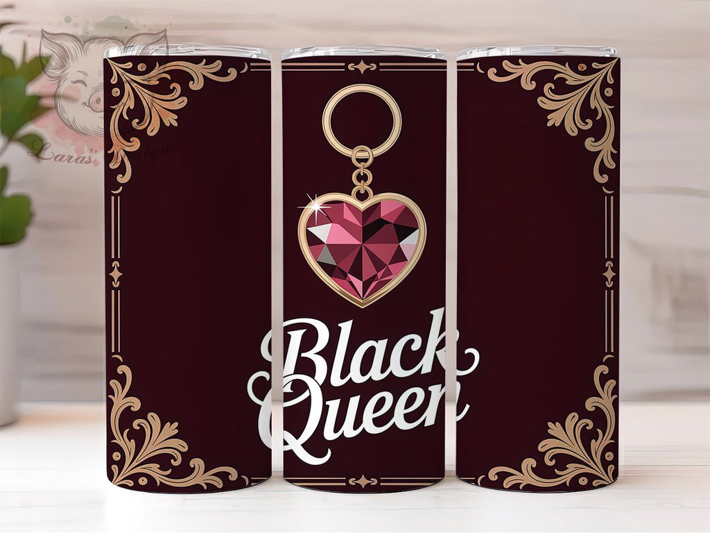 Black Afro Queen Empowerment Tumbler Wrap, Afro Queen, Melanin Pride ...