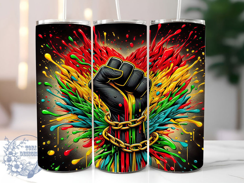 Black History Month Tumbler, African American Pride Wrap, Cultural ...