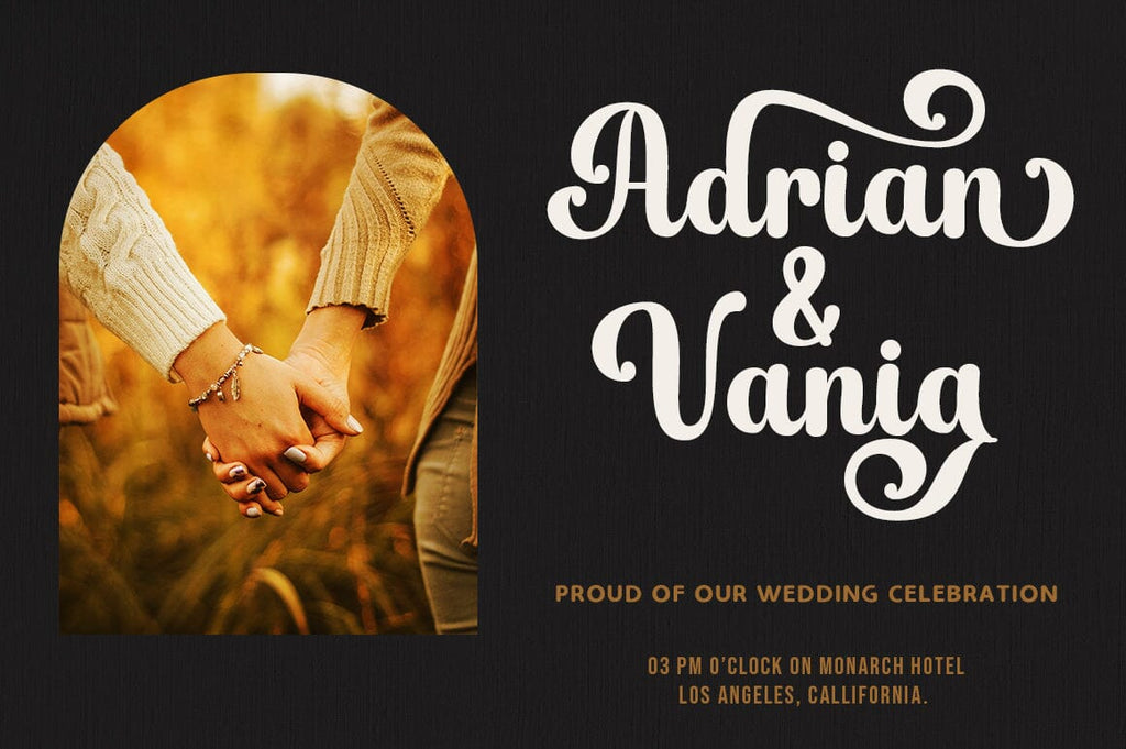 Black Vintage Script - So Fontsy