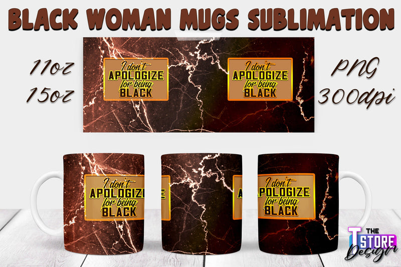 Black Woman Mug Design | Strong Quotes | Mug 11 oz 15 oz | PNG File v.1 ...