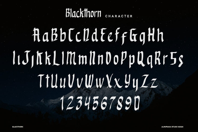 Blackthorn - Display Font - So Fontsy