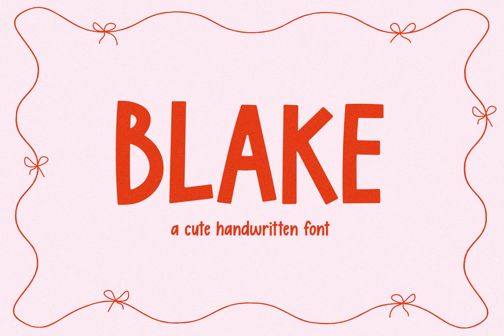 Blake - Cute Handwritten Font - So Fontsy