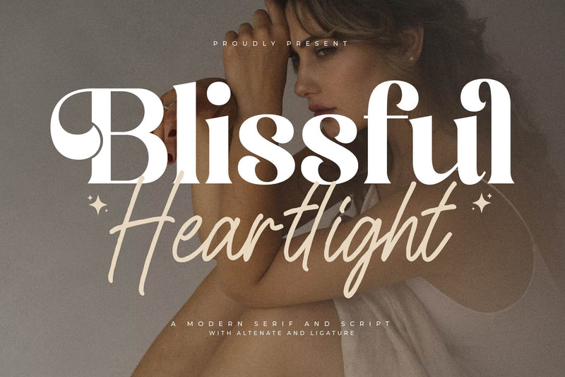 Blissful Heartlight Font Duo - So Fontsy