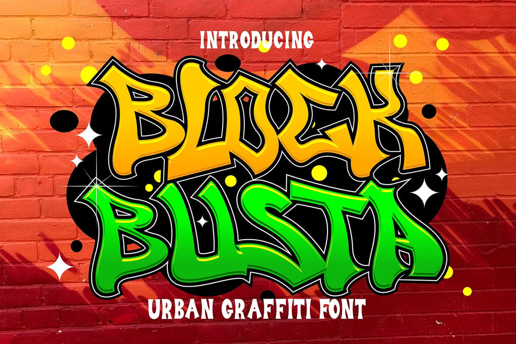 Block Busta - Urban Graffiti Font - So Fontsy