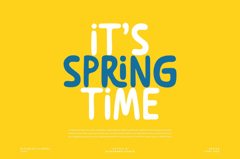 Blooming Flowers - Font Duo - So Fontsy