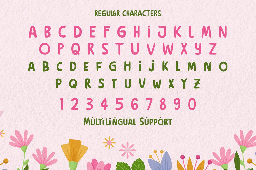 Blooming Flowers - Font Duo - So Fontsy