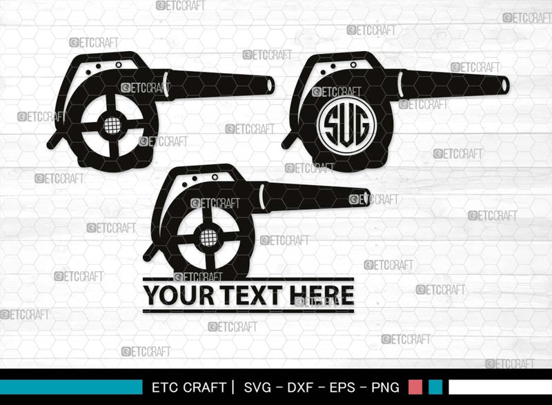 Blower Machine Monogram, Blower Machine Silhouette, Blower Machine SVG ...