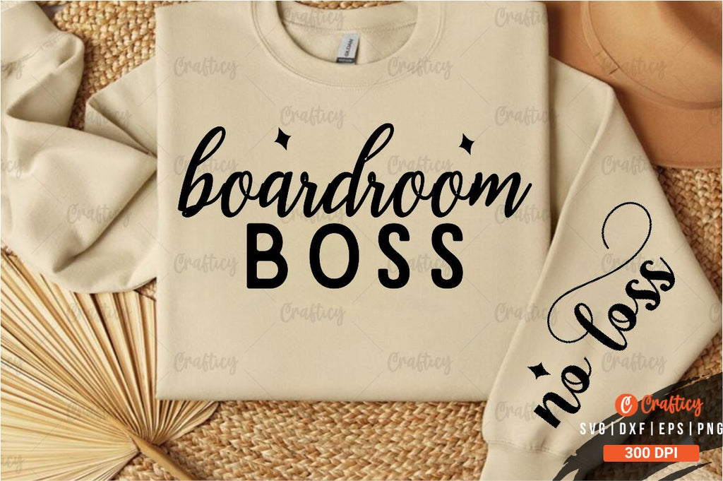Boardroom boss Sleeve SVG Design - So Fontsy