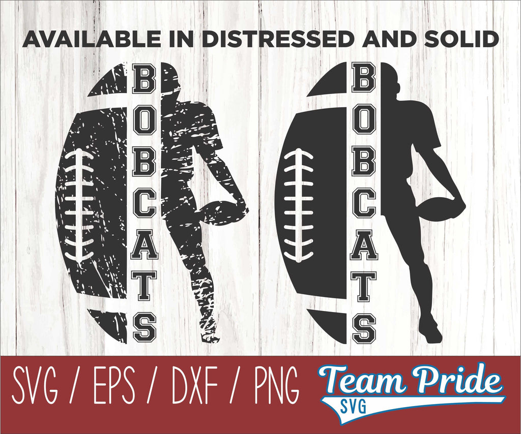 Bobcats Football SVG Digital Download Printable - SVG, EPS, DXF, PNG 6 ...