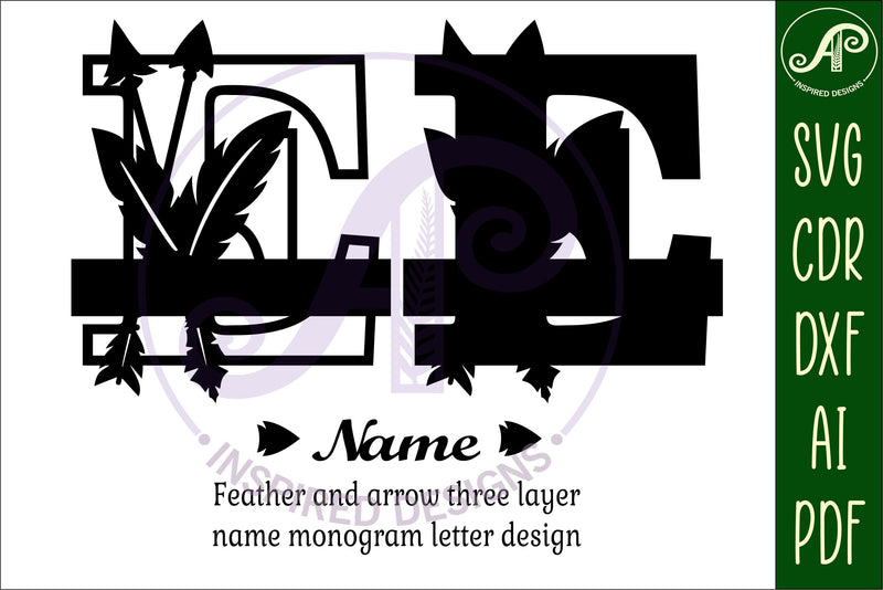 Boho Capital Monogram Letter E SVG - So Fontsy