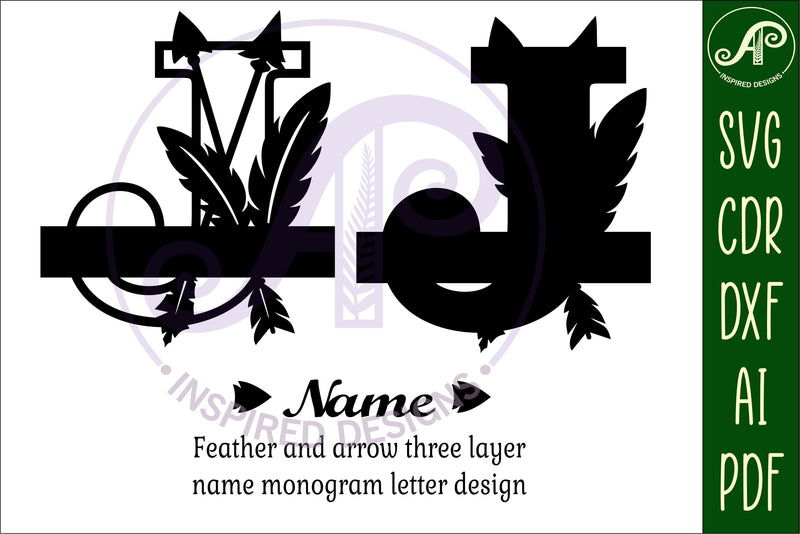 Boho Capital Monogram Letter J SVG - So Fontsy