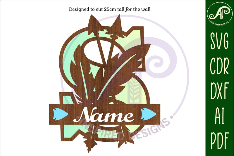 Boho Capital Monogram Letter S SVG - So Fontsy