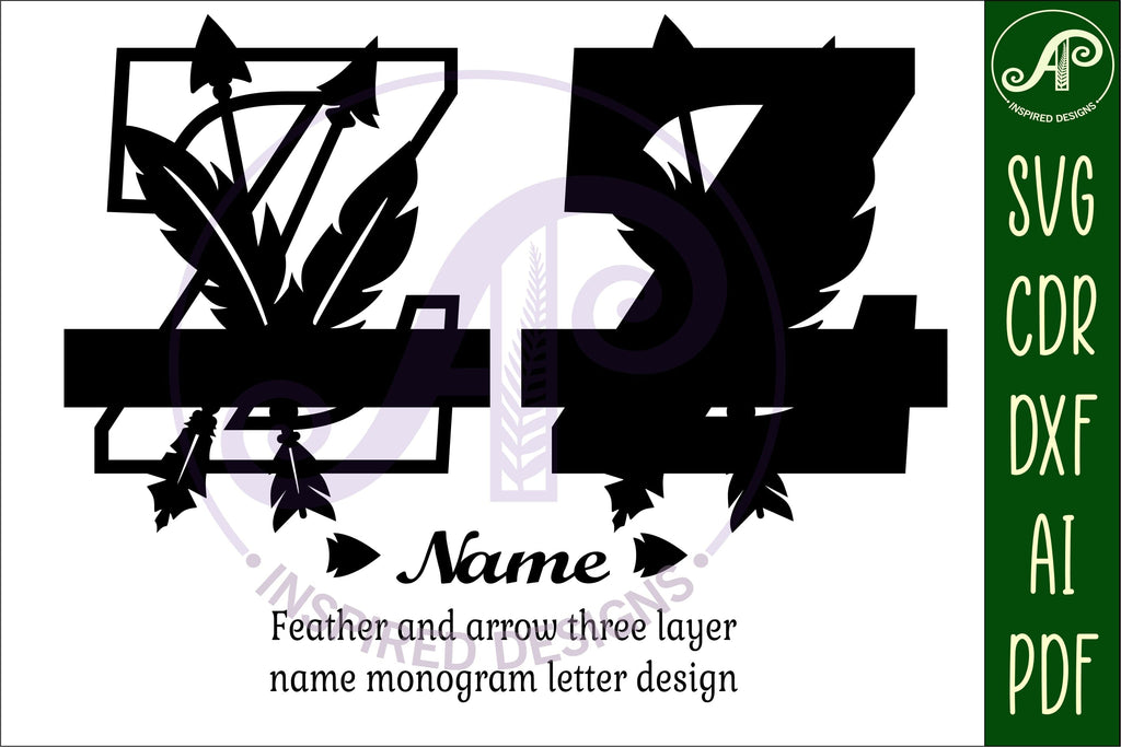 Boho Capital Monogram Letter Z SVG - So Fontsy