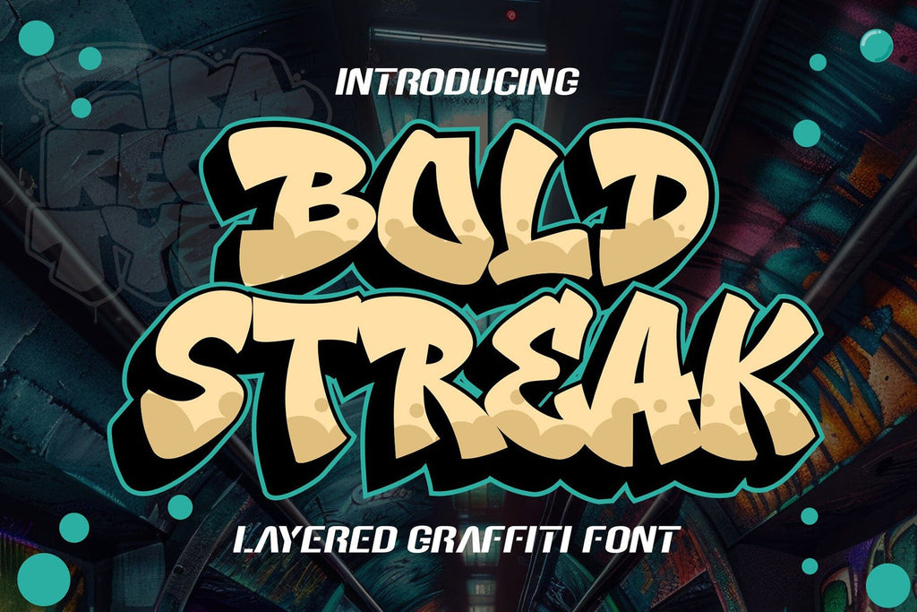 Bold Streak - Layered Graffiti Font - So Fontsy