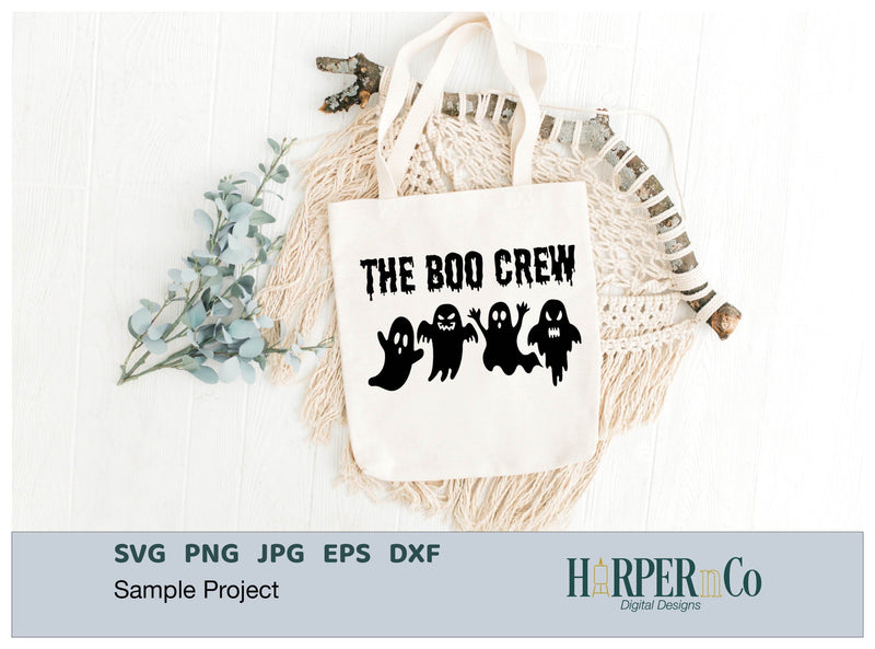 Boo Crew SVG PNG Cut EPS File - So Fontsy