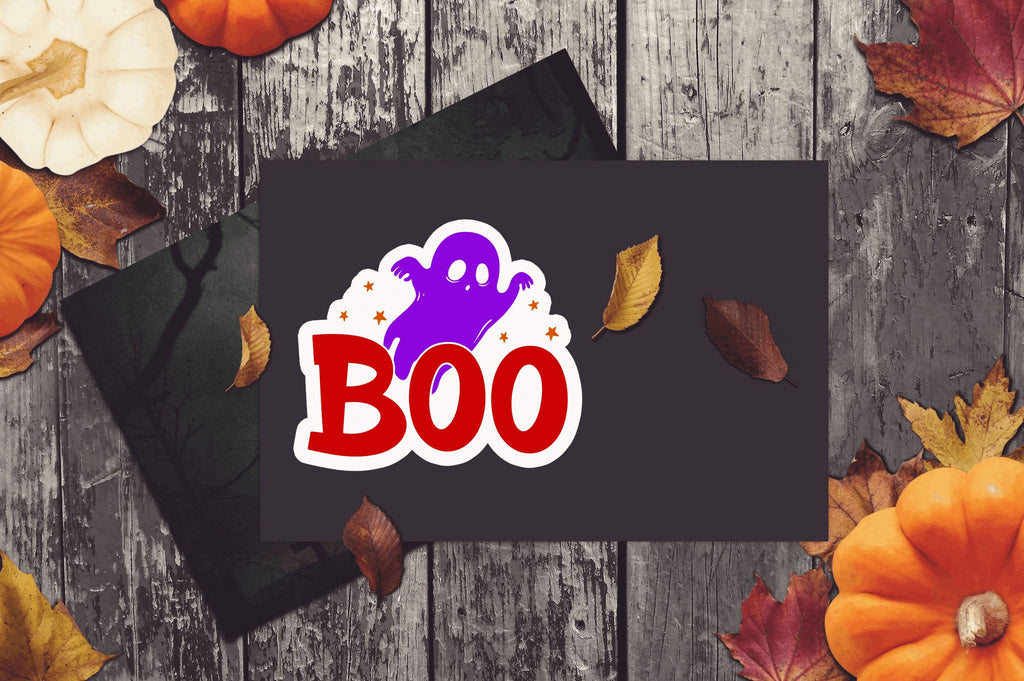 Boo Stickers Design - So Fontsy
